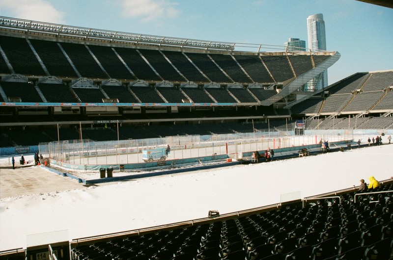 OPRF Hockey Club skates at Soldier Field - Wednesday Journal