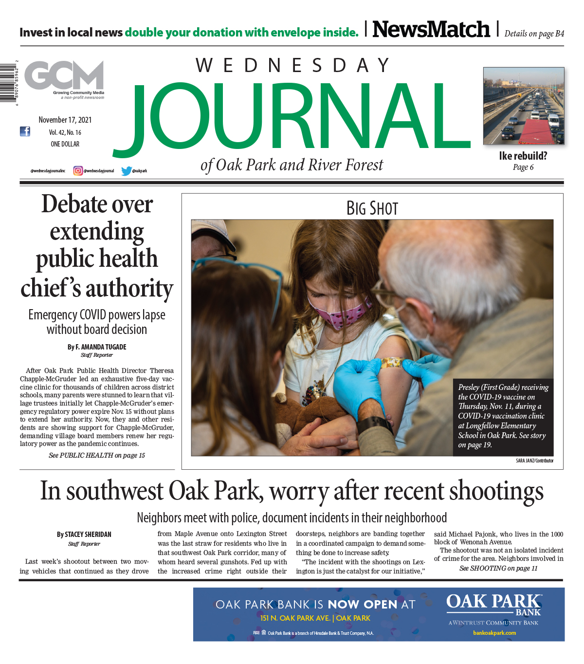 Print Edition: November 17 - Wednesday Journal