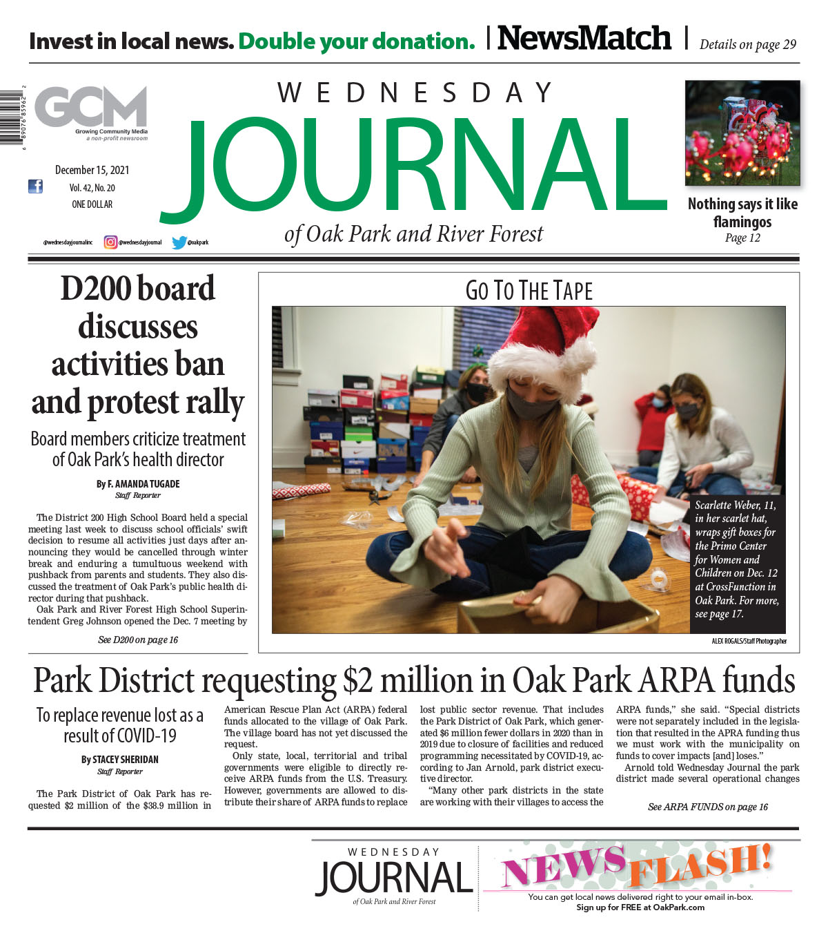 Print Edition: December 15 - Wednesday Journal
