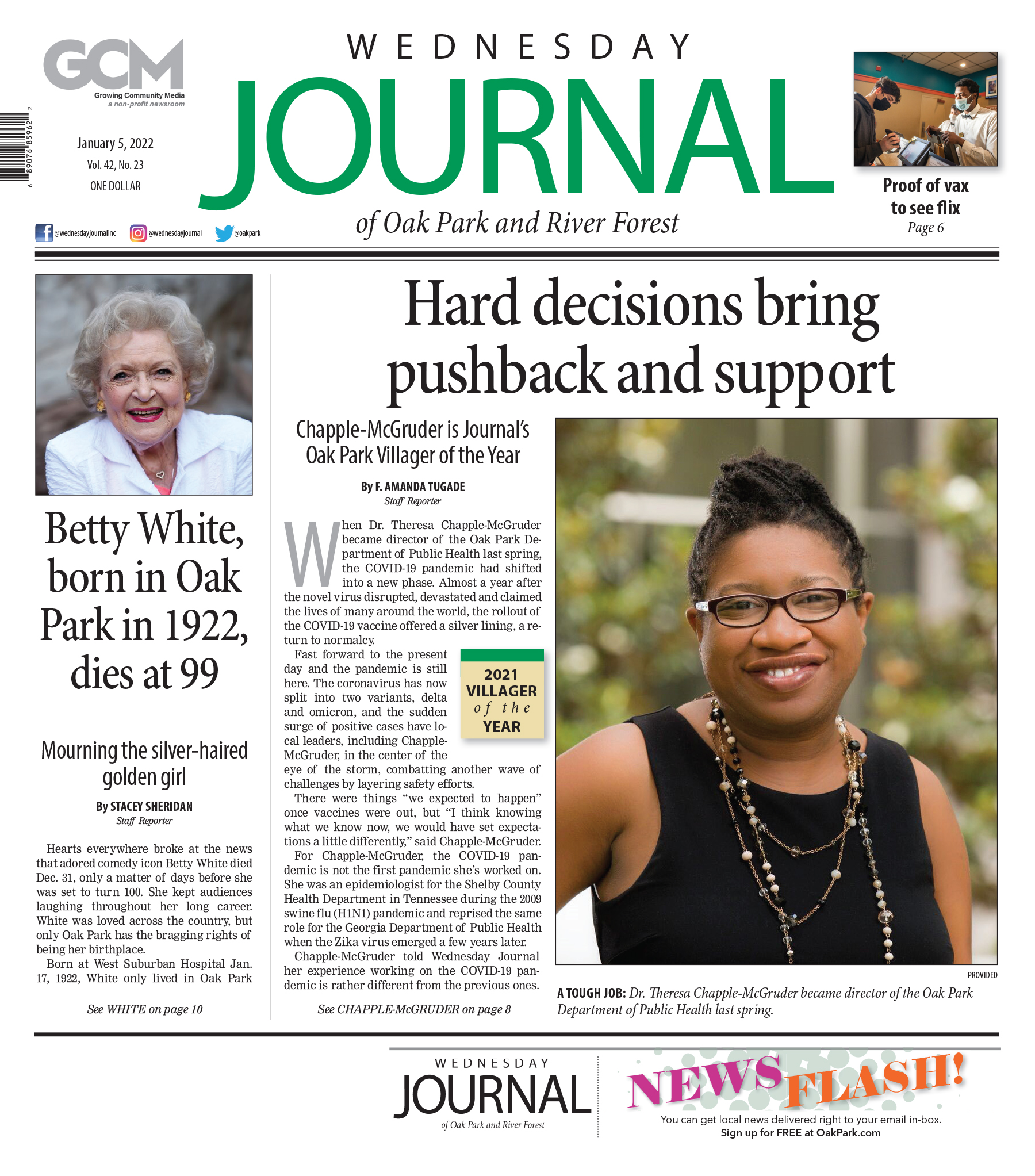 Print Edition: January 5 - Wednesday Journal