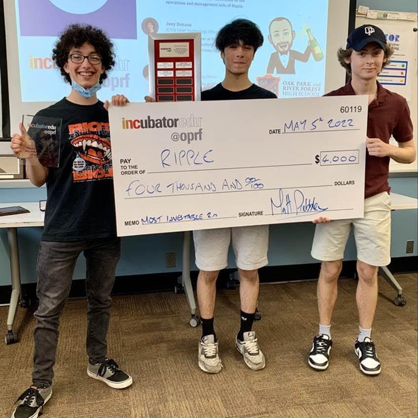 Three OPRF students win prize for business aimed to help people ...