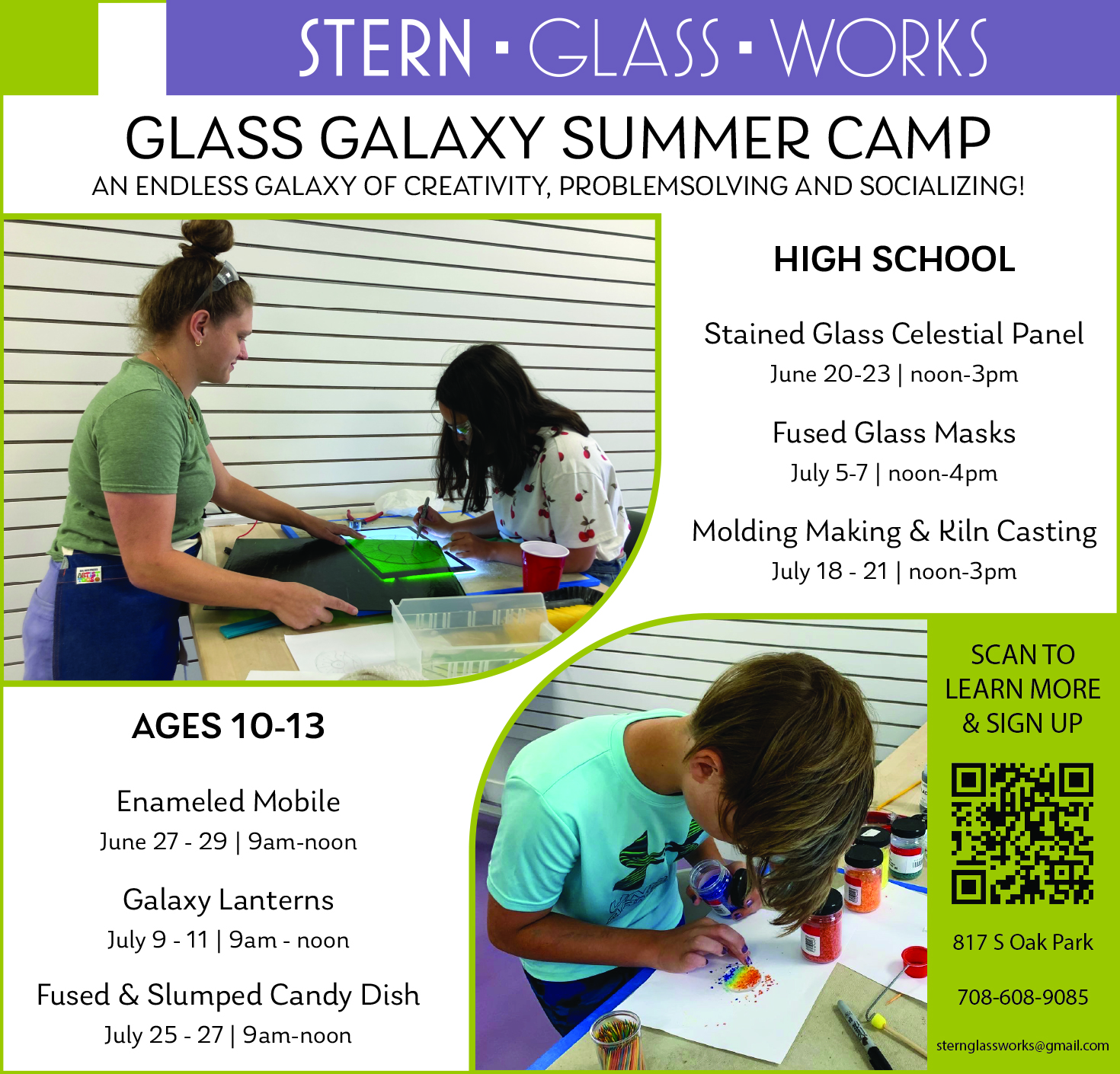 Stern Glass works welcomes our younger creatives into the studio this ...