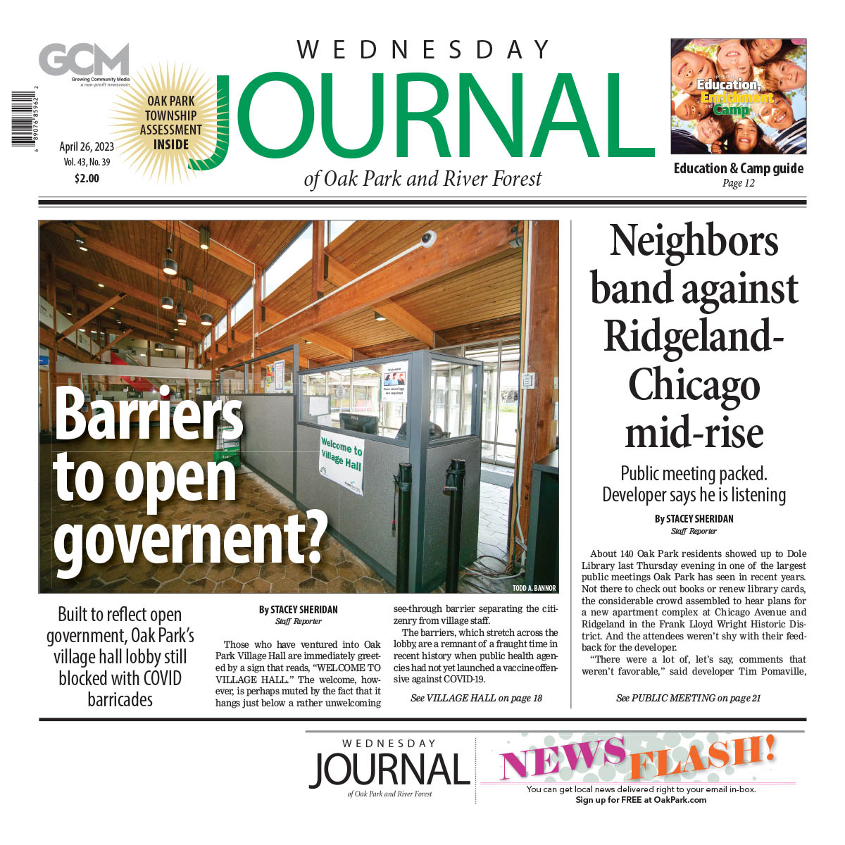 Print Edition: April 26, 2023 - Wednesday Journal